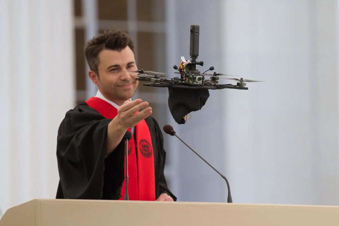 Flying Mortarboard Drone: Mark Rober Tells MIT 2023 Graduates To Throw ...