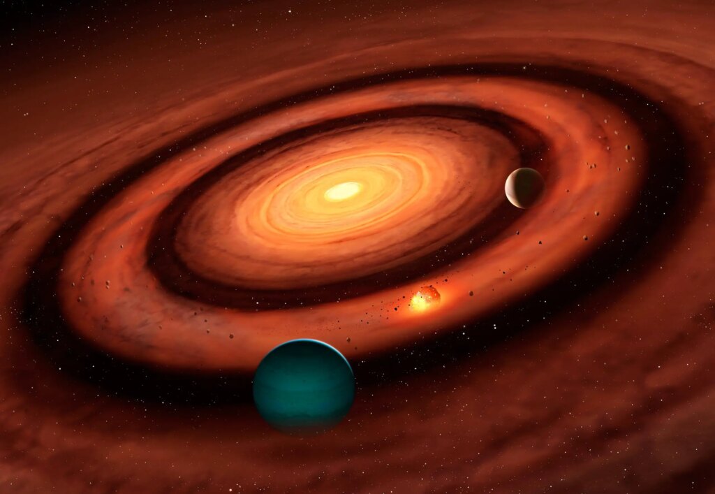 Sandwiched Planet Formation: A Novel Explanation for the Birth of ...
